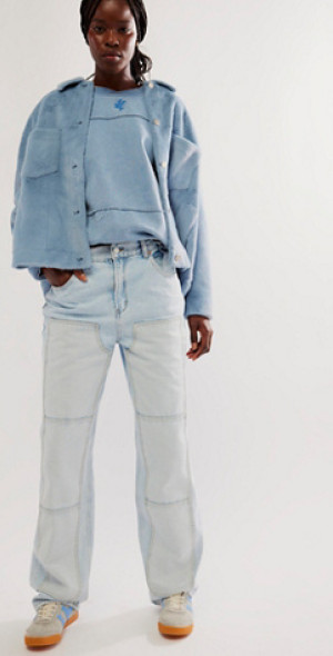 ZGY DENIM - ZGY Hi And Loose Paneled Jeans