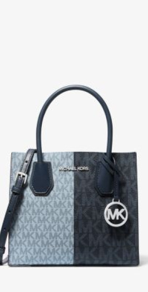 Michael Kors - Mercer Medium Color-Block Logo Crossbody Bag