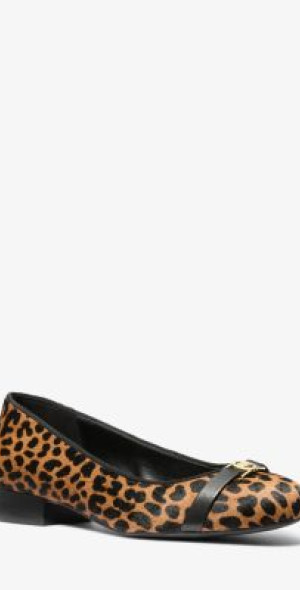Michael Kors - Mindy Flex Leopard Print Calf Hair Ballet Flat