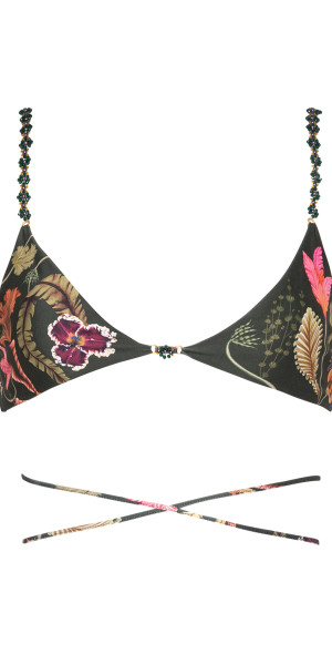 Agua By Agua Bendita Magia Habitat Wrapped Triangle Bikini Top