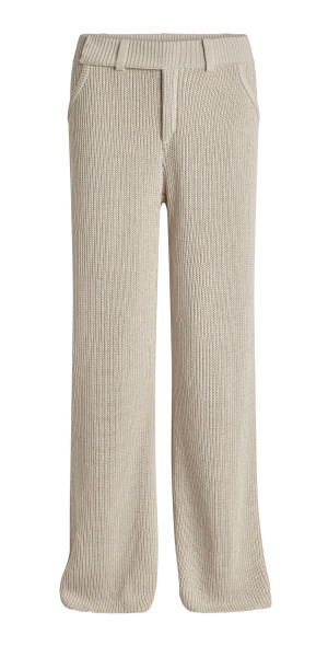 Aya Muse - - Vena Low-Rise Knit Cotton-Blend Pants - Tan - L