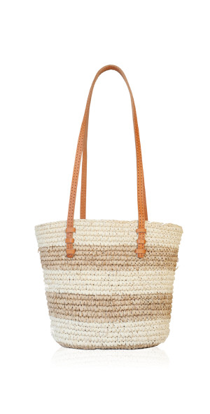 Bembien - - Mini Bieno Rattan Bag - Stripe - OS