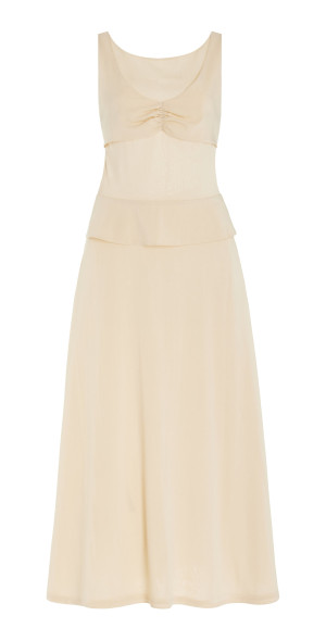 Cvet Preri - - Celadine Stretch-Silk Chiffon Midi Dress - Neutral - M