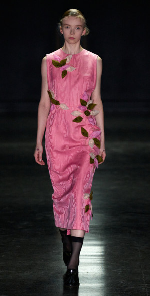 Emilia Wickstead - - Cappia Appliquéd Moire Midi Dress - Pink - UK 18 ...