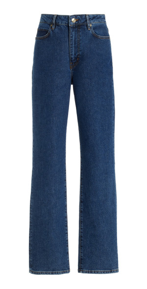 FRAME - - The Ruler High-Rise Straight-Leg Jeans - Blue - 25