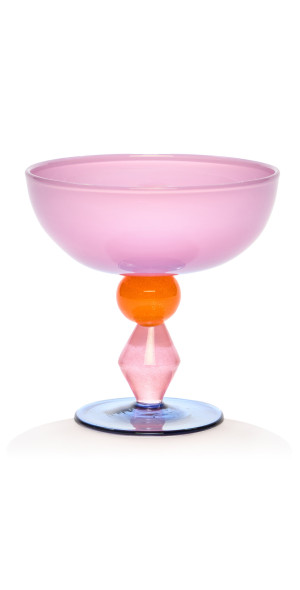 Gather - - Miami Glass Ice Cream Coupe - Purple