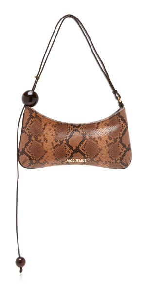 Jacquemus - - Snake-Print Leather Shoulder Bag - Python - OS