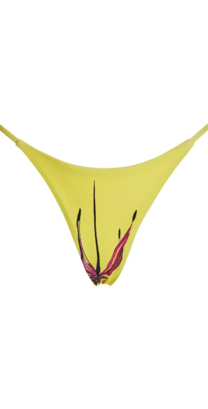 Louisa Ballou - - Mini Ring Bikini Bottom - Green - XL