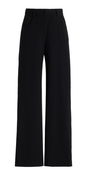 Matteau - - Stretch-Wool Crepe Pants - Black - 1