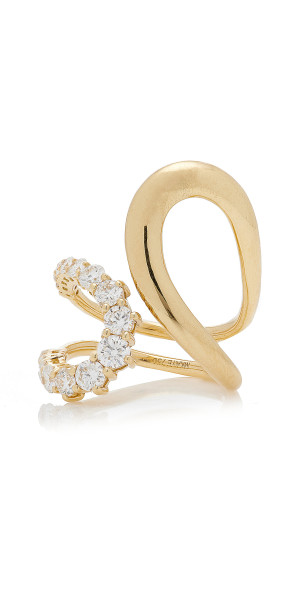 Melissa Kaye - - Aria Jane 18K Yellow Gold Diamond Ring - Gold - US 7 ...