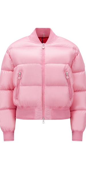 Moncler - - Merlat Down Bomber Jacket - Pink - 4 - Moda Operandi