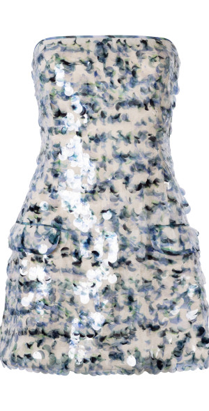 Paris Georgia - - Mermaid Sequined Mini Dress - Multi - XS