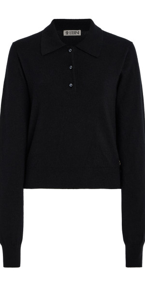 Éterne - - Journey Cashmere Polo Sweater - Black - L/XL