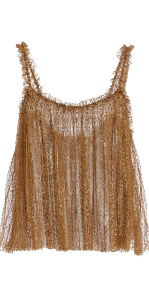 Ulla Johnson - - Romy Metallic Top - Nude - US 00