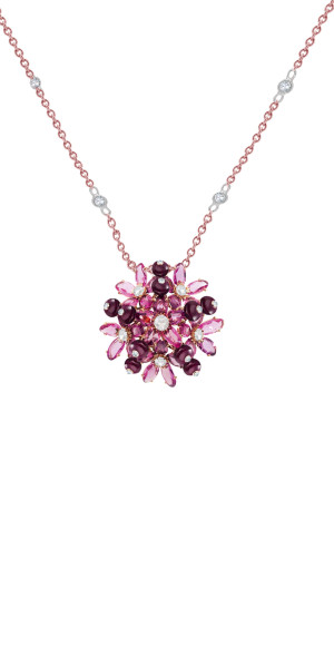 VAK - - 18k White Gold Eternal Garden Necklace - Pink - OS - Gifts For Her