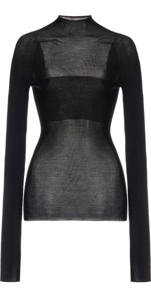 Versace - - Knit Wool Top - Black - IT 40