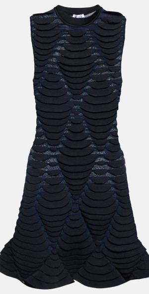 Alaia - AlaÃ¯a 3D-knit minidress