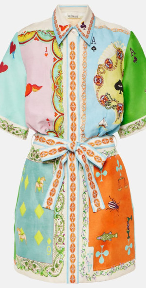 Alemais - AlÃ©mais Rummy printed linen-blend shirt dress