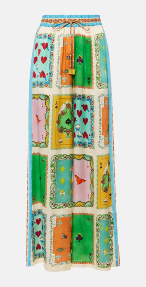 Alemais - AlÃ©mais Rummy printed silk satin palazzo pants