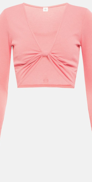 Alo Yoga - Ribbed Knotty Long Sleeve top