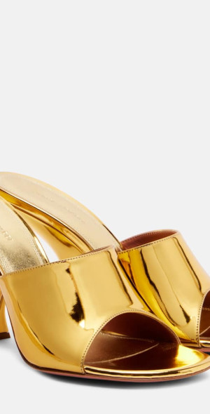Amina Muaddi - Taylor 90 leather mules