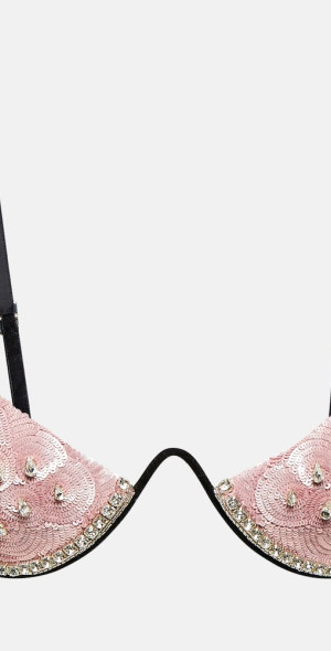 Area - Embellished bra top