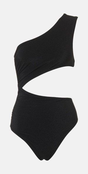 Balmain - One-shoulder cutout swimsuit
