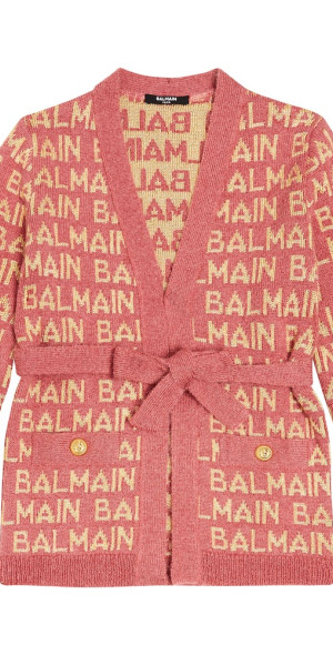 Balmain Kids - Intarsia cardigan