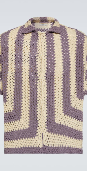 Bode - Flagship crochet cotton shirt