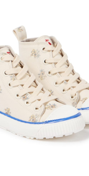 Bonpoint - Angelica canvas high-top sneakers