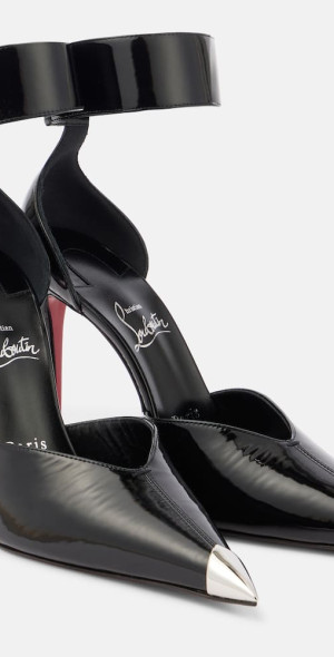 Christian Louboutin - Lock Me Up 100 embellished leather pumps