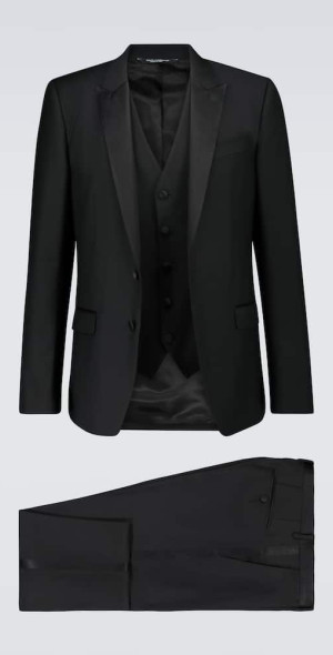 Dolce&Gabbana - Three-piece wool and silk-blend tuxedo