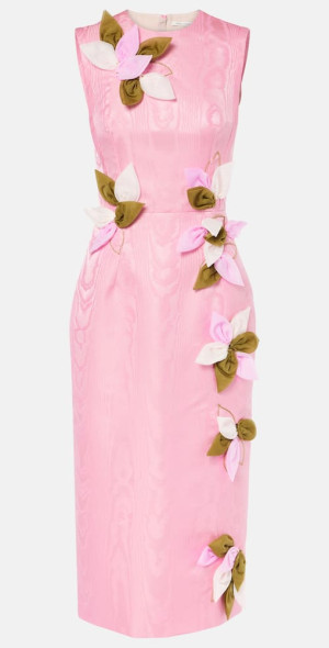 Emilia Wickstead - Cappia floral-appliquÃ© midi dress