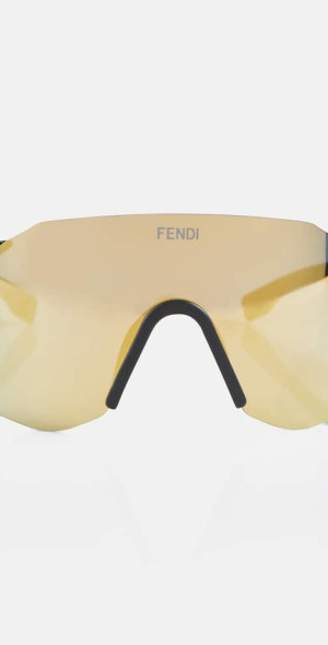 Fendi - Acetate mask sunglasses
