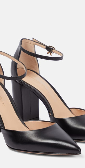 Gianvito Rossi - Piper Anklet leather pumps