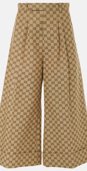 Gucci - GG canvas wide-leg pants