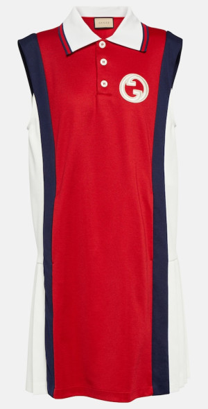 Gucci - Interlocking G jersey polo minidress
