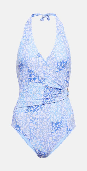 Heidi Klein - Stella Maris printed swimsuit