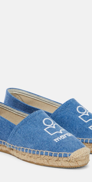 Isabel Marant - Canae logo canvas espadrilles