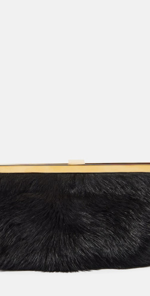 Khaite - Aimee shearling clutch