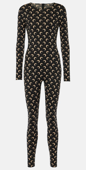 Marine Serre - Printed jersey catsuit
