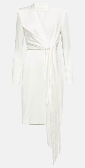 Max Mara - Bridal Maura satin wrap dress