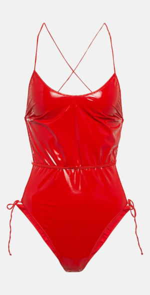 Oseree - OsÃ©ree Glow latex lacÃ© swimsuit