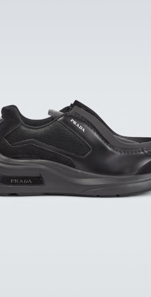 Prada - Systeme leather sneakers
