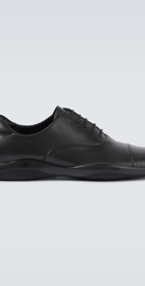 Prada - Toblach leather sneakers