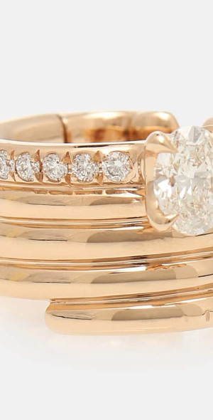 Repossi - Blast 18kt rose-gold ear cuff with diamonds