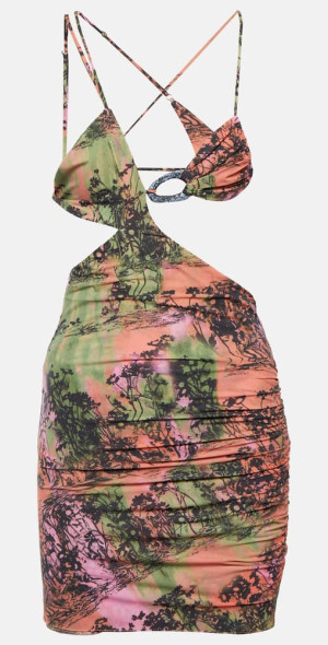 Roberta Einer - Lua printed cutout minidress