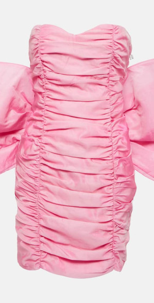 Rotate - Bow-embellished satin minidress