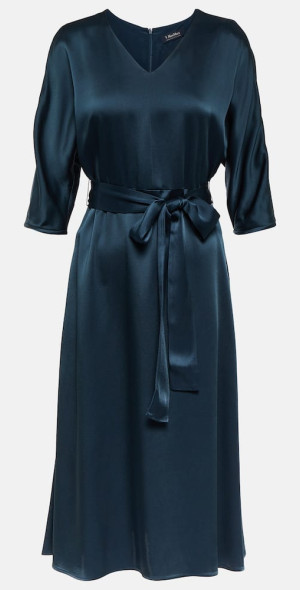'S Max Mara - Pantera satin midi dress