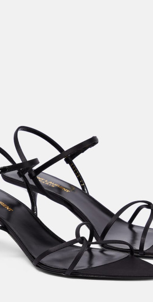 Saint Laurent - Clara 55 satin sandals